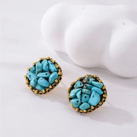 Jewelry | Tibetan Turquoise Cluster Clump Bundle Nest Chip Shard ...